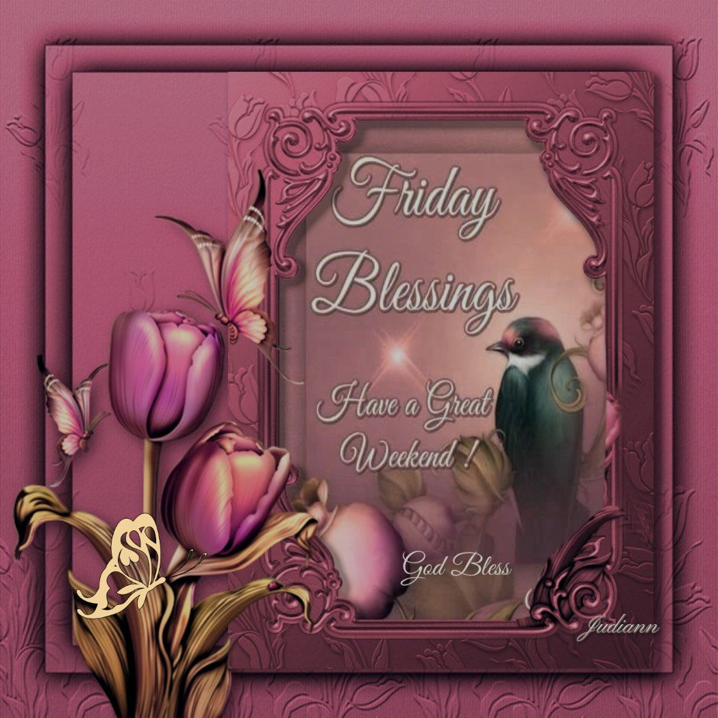 Butterfly On Tulip Friday Blessings Pictures, Photos, and Images for ...