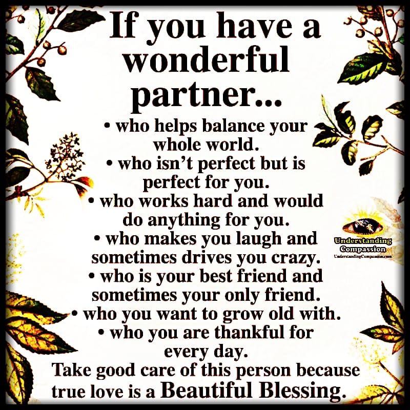 If You Have A Wonderful Partner Pictures, Photos, and Images for ...