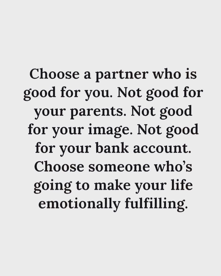 Choose A Partner Who Is Good For You Pictures, Photos, and Images for ...