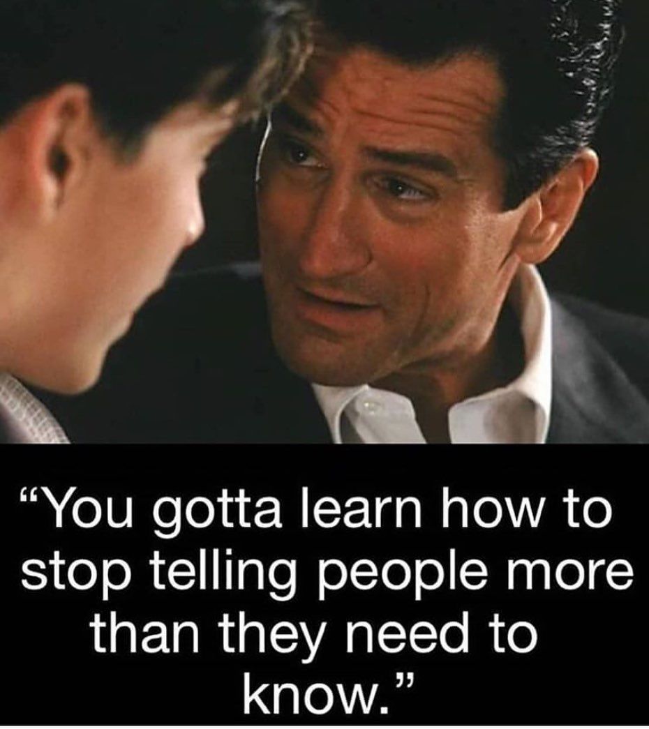 Stop Telling People More Than They Need To Know Pictures, Photos, and ...