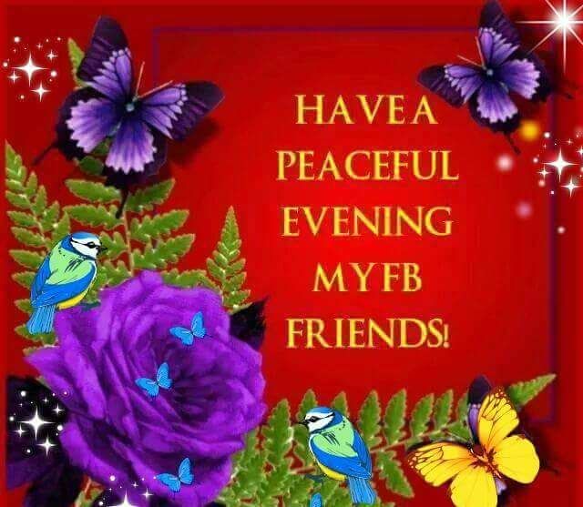 Have A Peaceful Evening My FB Friends! Pictures, Photos, and Images for ...