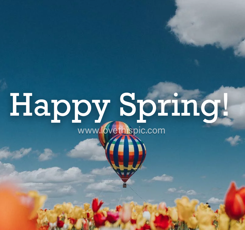 Hot Air Balloon - Happy Spring Image Pictures, Photos, and Images for ...