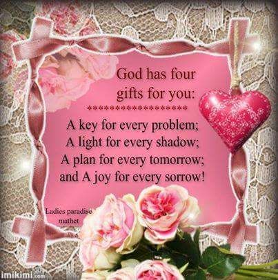 God Has Four Gifts For You Pictures, Photos, and Images for Facebook ...