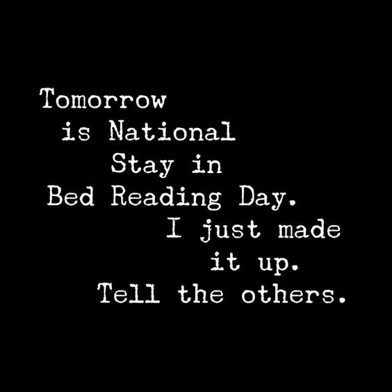 Tomorrow Is National Stay In Bed Reading Day Pictures, Photos, and ...