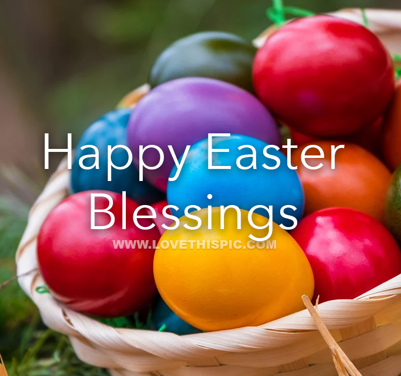 Painted Easter Eggs - Happy Easter Blessings Pictures, Photos, and ...