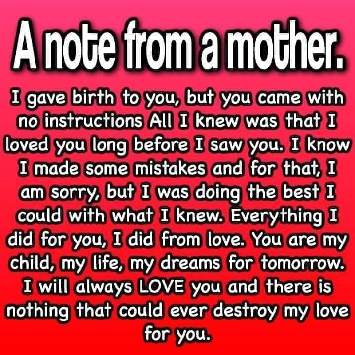 A Note From A Mother Pictures, Photos, and Images for Facebook, Tumblr ...