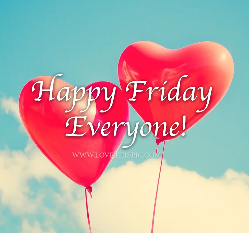 Red Heart Balloons - Happy Friday Pictures, Photos, and Images for ...