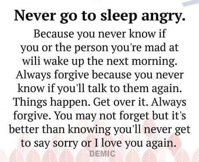 Never Go To Sleep Angry Pictures, Photos, and Images for Facebook ...