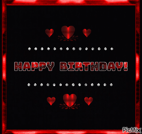 Red Hearts Happy Birthday Gif Pictures, Photos, and Images for Facebook ...