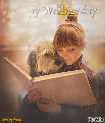 Doggy With Girl Reading Pictures, Photos, and Images for Facebook ...