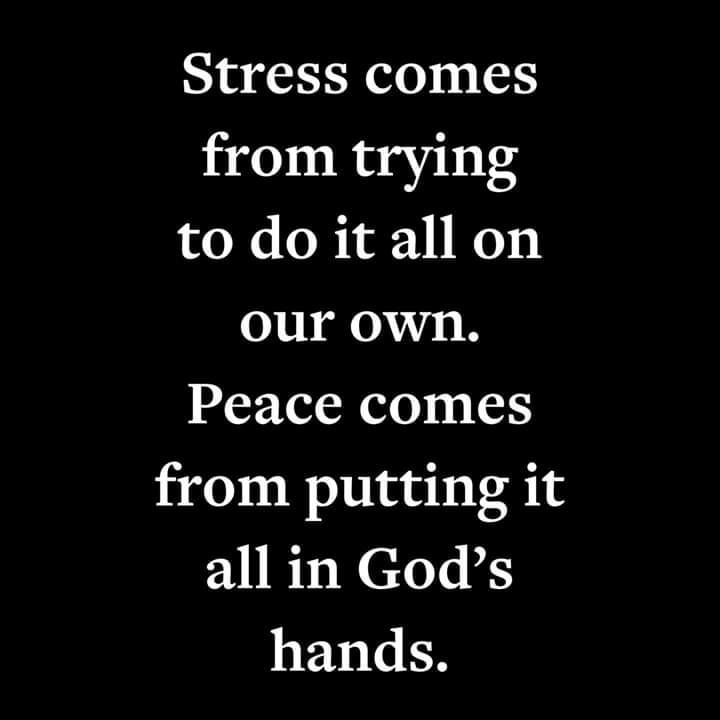 Peace Comes From Putting It All In God's Hands Pictures, Photos, and ...