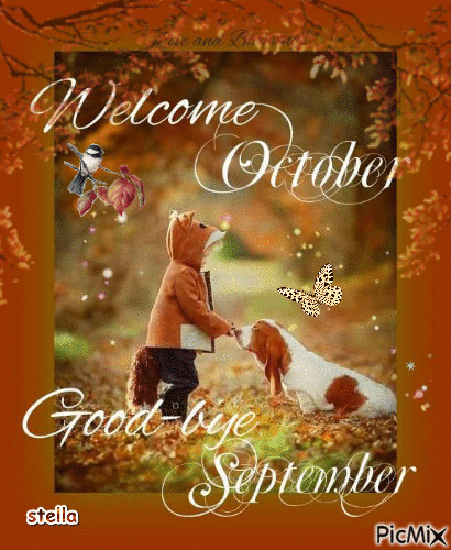Welcome October Goodbye September Gif Quote Pictures, Photos, and ...