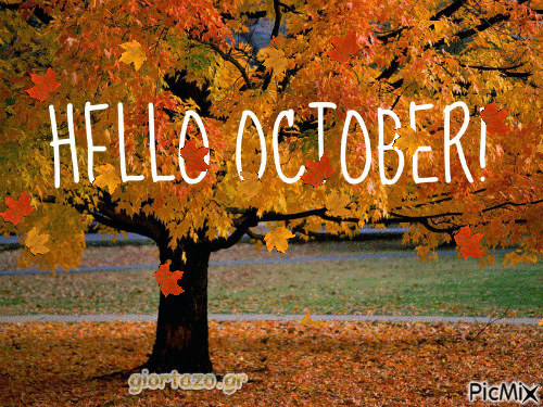 Hello October Falling Leaves Gif Pictures, Photos, and Images for ...