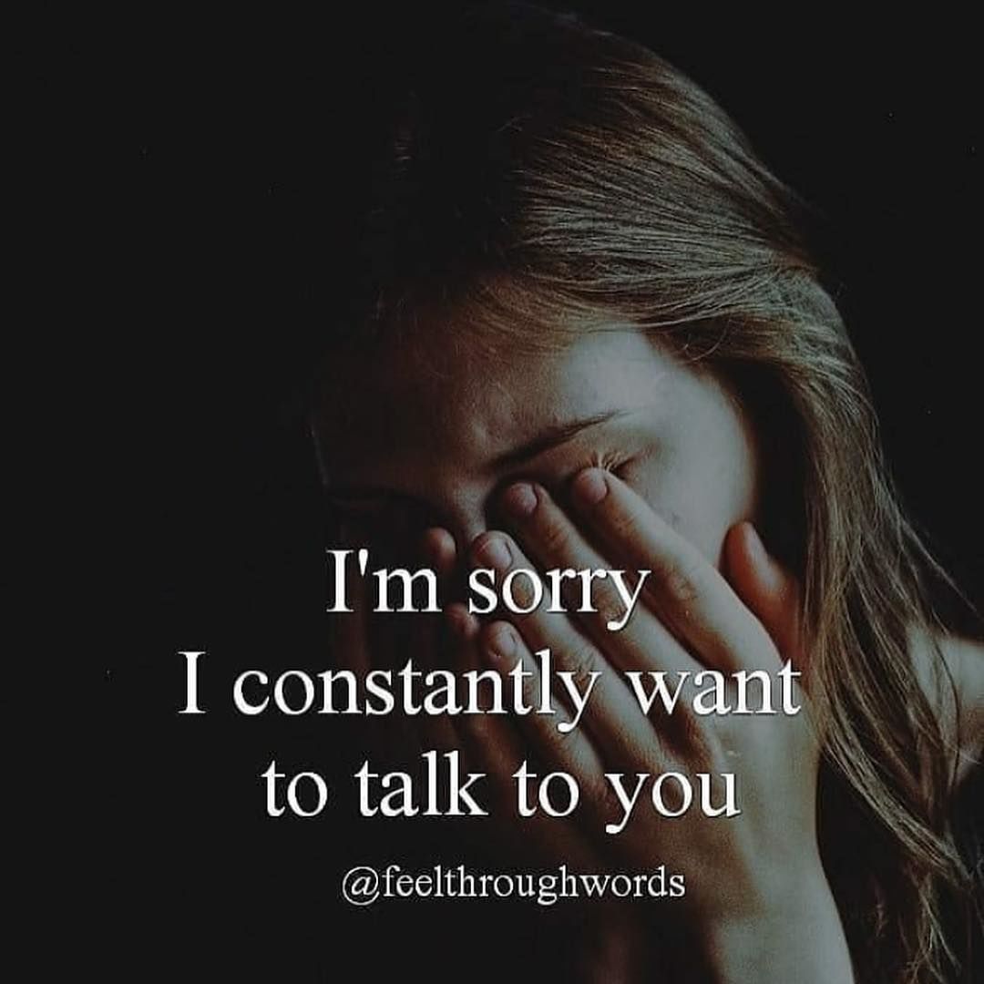 I m Sorry I Constantly Want To Talk To You Pictures Photos And Images