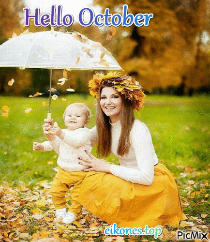 Mom And Baby Hello October Gif Pictures, Photos, and Images for ...