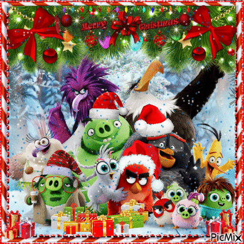 Angry Bird Merry Christmas Animated Quote Pictures, Photos, and Images ...