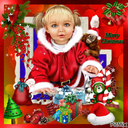 Baby Girl Santa Christmas Gif Pictures, Photos, and Images for Facebook ...