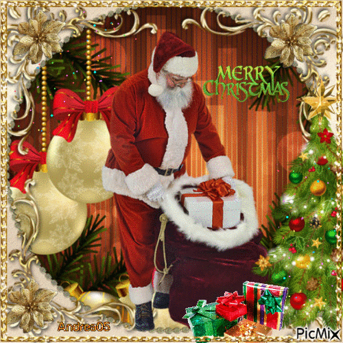 Santa With Gifts Animated Image Pictures, Photos, and Images for ...