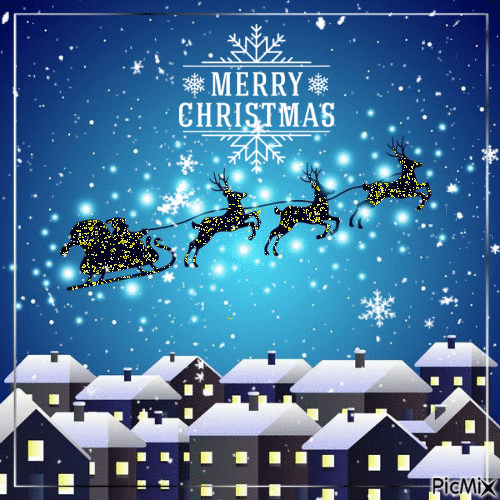 Snowfall Merry Christmas Animated Image Pictures, Photos, and Images ...