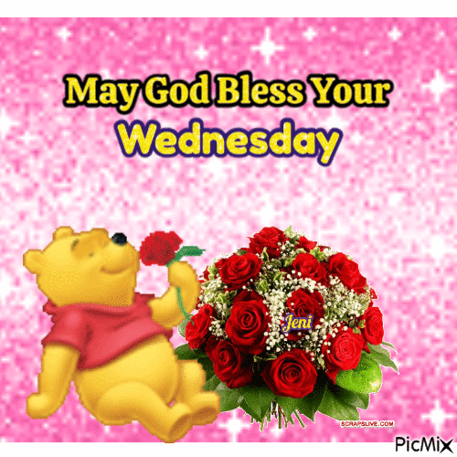 Winnie The Pooh Smelling Rose - God Bless Your Wednesday Pictures ...
