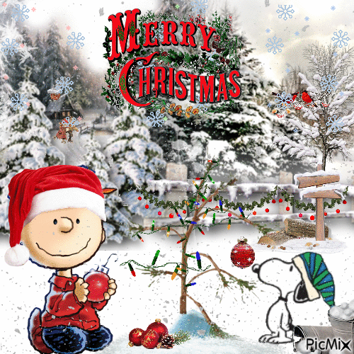 Charlie Brown & Snoopy Decorating Tree Pictures, Photos, and Images for ...