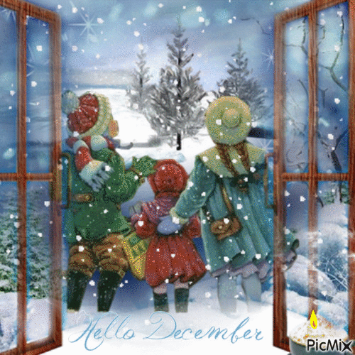 Family In Snow, Hello December Pictures, Photos, and Images for ...