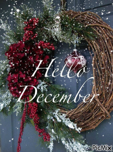 Winter Hello December Wreath Pictures, Photos, and Images for Facebook ...