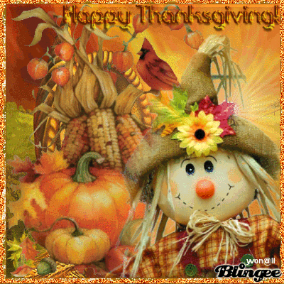 Happy Scarecrow Thanksgiving Gif Pictures, Photos, and Images for ...