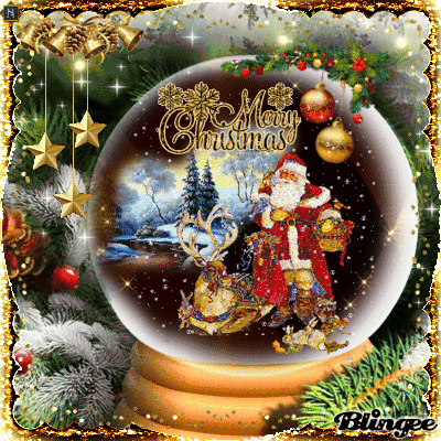Santa Snow Globe Merry Christmas Pictures, Photos, and Images for ...