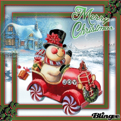 Snowman Driving Car - Merry Christmas Pictures, Photos, and Images for ...