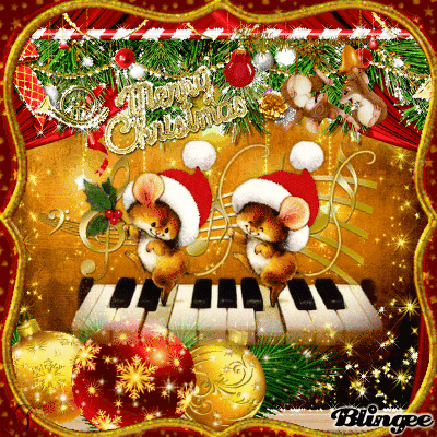 Mice Dancing On Piano, Merry Christmas Pictures, Photos, and Images for ...