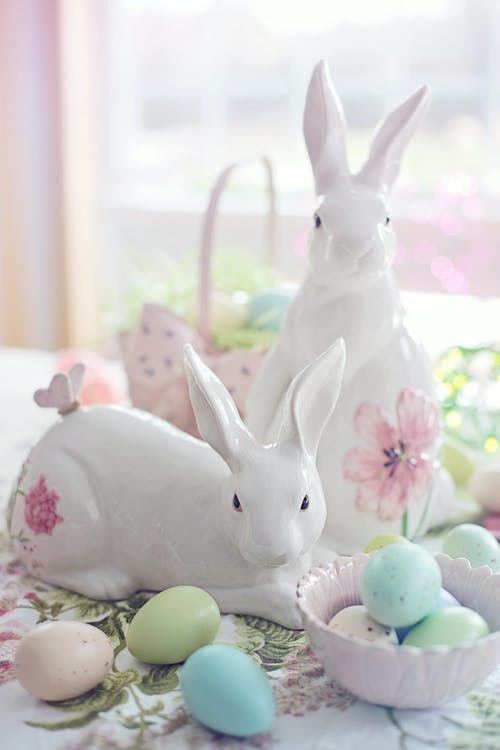 White Ceramic Bunny Figurines Pictures, Photos, and Images for Facebook ...