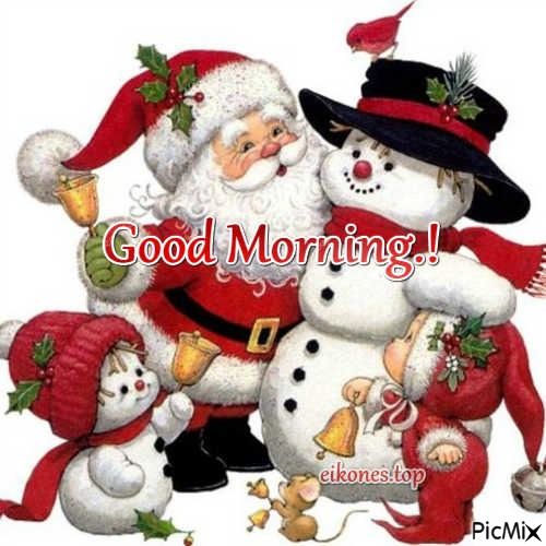 Snow Family With Santa, Good Morning Quote Pictures, Photos, and Images ...