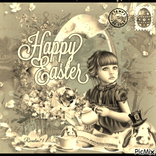 Vintage Happy Easter Postal Gif Pictures, Photos, and Images for ...