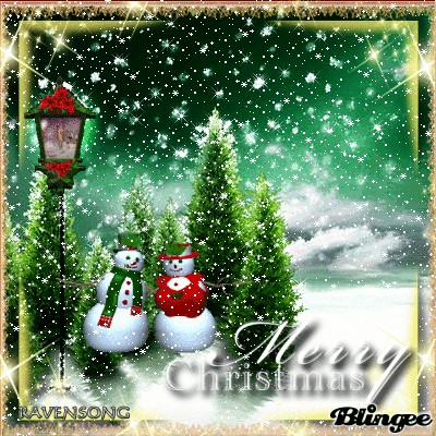 Wintry Snow Family Merry Christmas Gif Pictures, Photos, and Images for ...