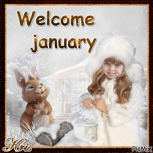 Bunny & Girl Welcome January Gif Pictures, Photos, and Images for ...