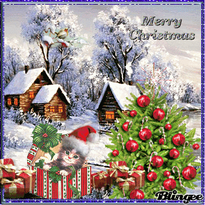 Winter Cabins Merry Christmas Gif Pictures, Photos, and Images for ...