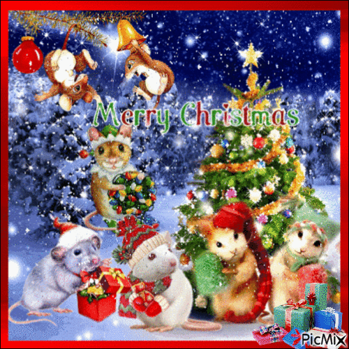 Merry Christmas Mice Gif Pictures, Photos, and Images for Facebook ...
