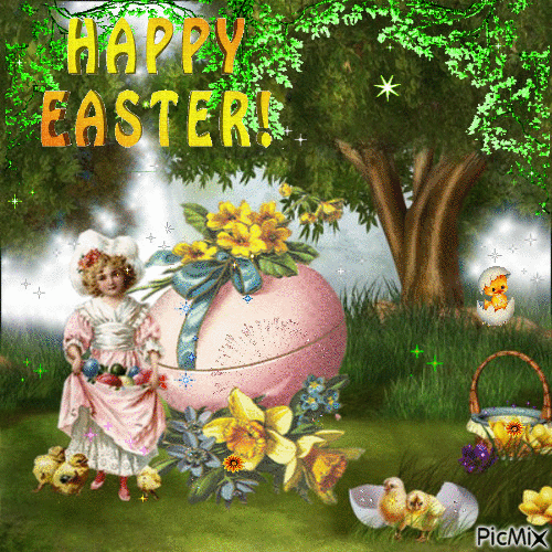 Vintage Happy Easter Animated Image Pictures, Photos, and Images for ...