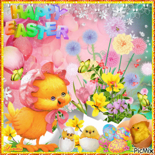 Mother Chick Happy Easter Animation Pictures, Photos, and Images for ...