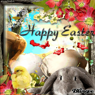 Chick & Bunny Happy Easter Gif Pictures, Photos, and Images for ...