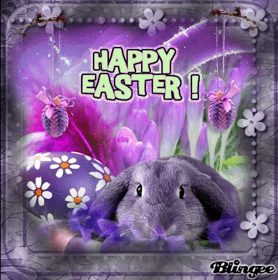 Purple Happy Easter Egg And Bunny Pictures, Photos, and Images for ...