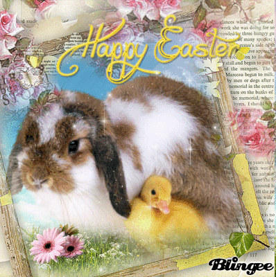 Springtime Happy Easter Bunny And Duck Pictures, Photos, and Images for ...