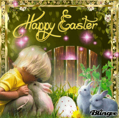 Boy And Bunny Happy Easter Gif Pictures, Photos, and Images for ...