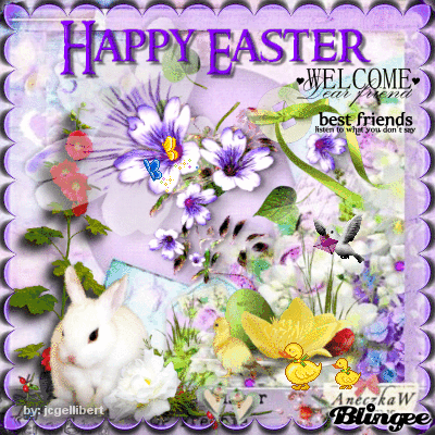 Flowery Happy Easter, Welcome Friend Pictures, Photos, and Images for ...
