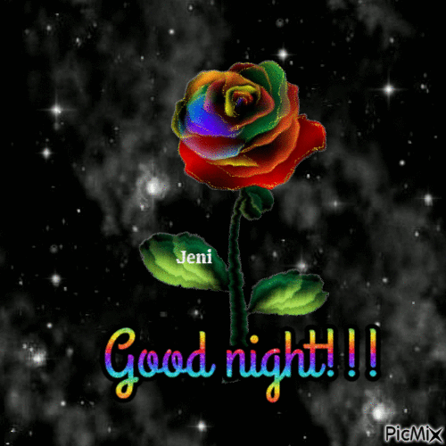 Rainbow Rose Good Night Pictures, Photos, and Images for Facebook ...