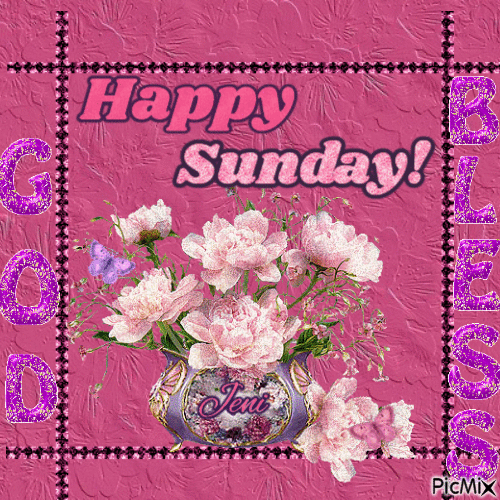 Pink Floral Happy Sunday Gif Pictures, Photos, and Images for Facebook, Tumblr, Pinterest, and ...