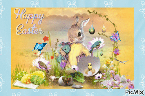 Happy Rabbit Easter Gif Pictures, Photos, and Images for Facebook ...