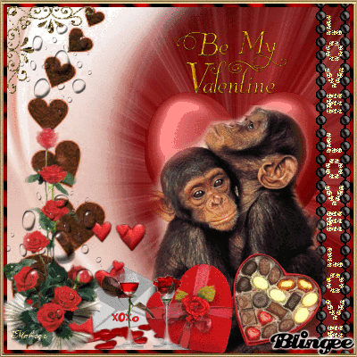 Valentine Cartoon Monkeys