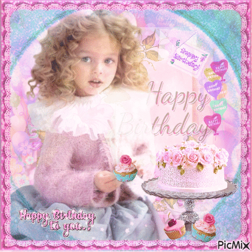 Super Adorable Happy Birthday Girl Animation Pictures, Photos, and ...